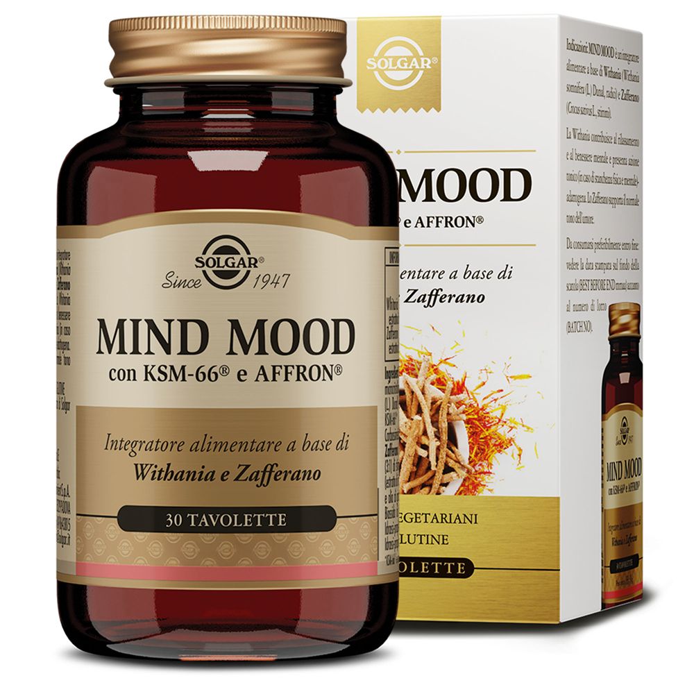 Solgar mind mood 30 tablets - supplement for relaxation and mental well ...