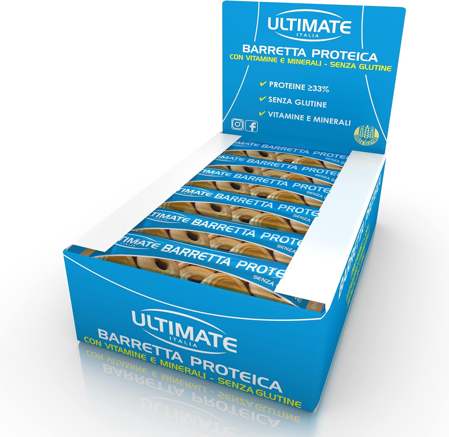 Ultimate italia - 24 biscuit-flavored protein bars