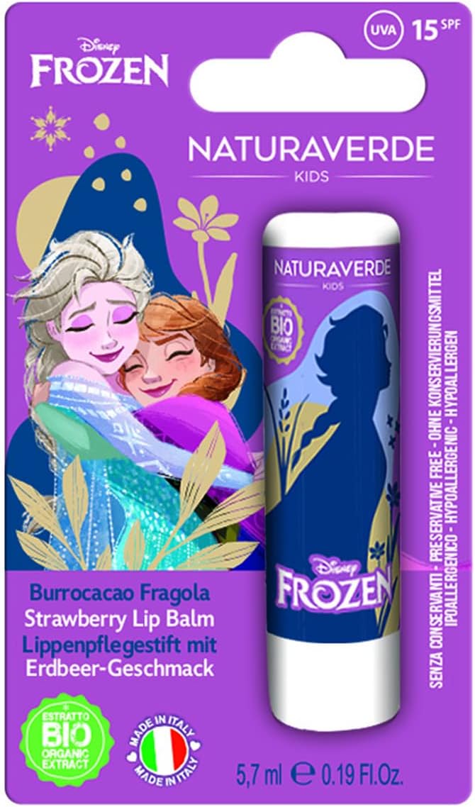 Naturaverde Elsa & anna strawberry lip balm - moisturizing protective ...