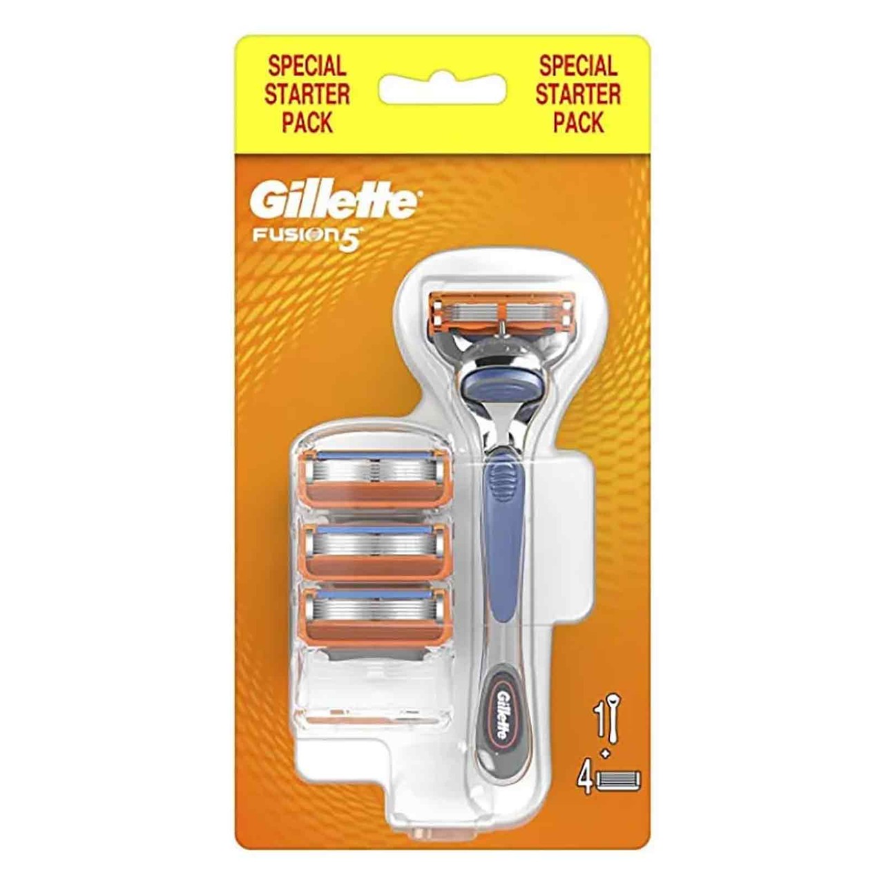 Gillette fusion5 razor starter pack - 5-blade shaving solution with ...